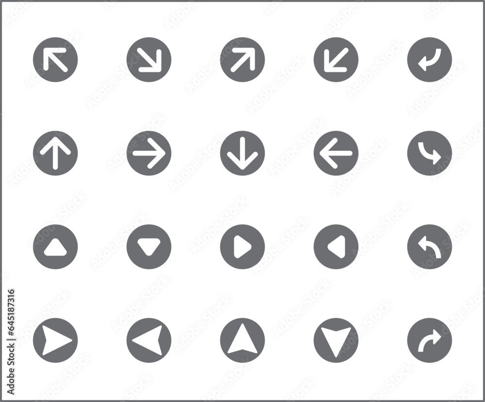 Simple Set of arrows Related Vector Line Icons. Vector collection of ...