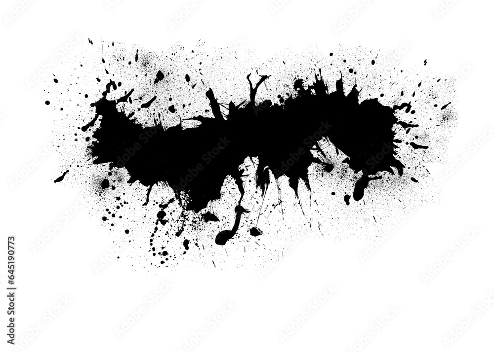 Digital png illustration of black spots on transparent background Stock ...