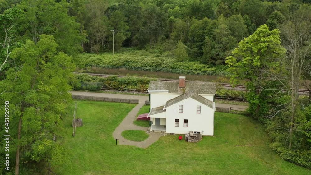 Back part of the Historical restoration of the Isaac Hale home in ...