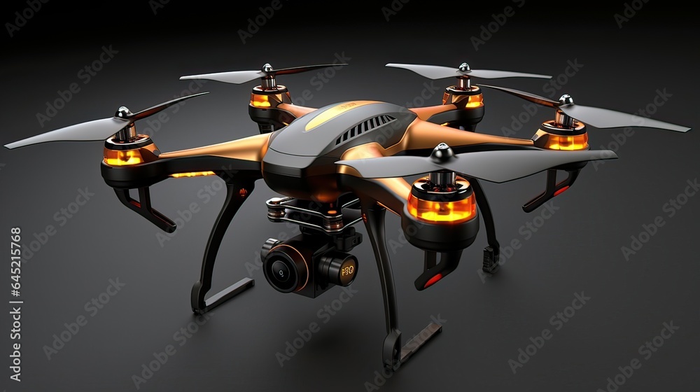 GPS-enabled drone equipped with auto-follow capability, enabling ...