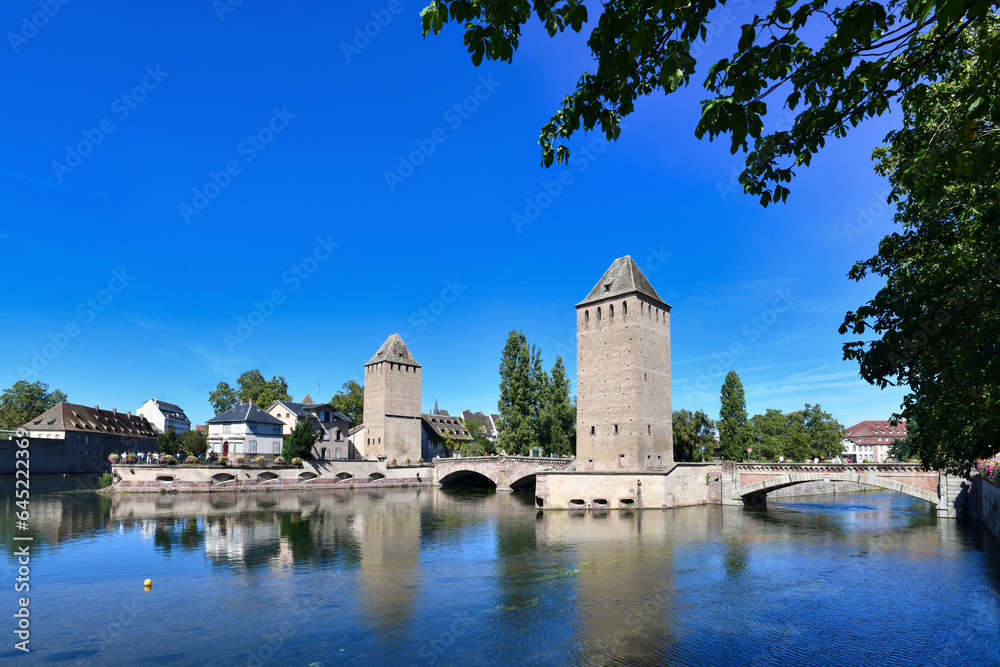Strasbourg, France: Historical tower of 'Ponts Couvert' bridge as part ...