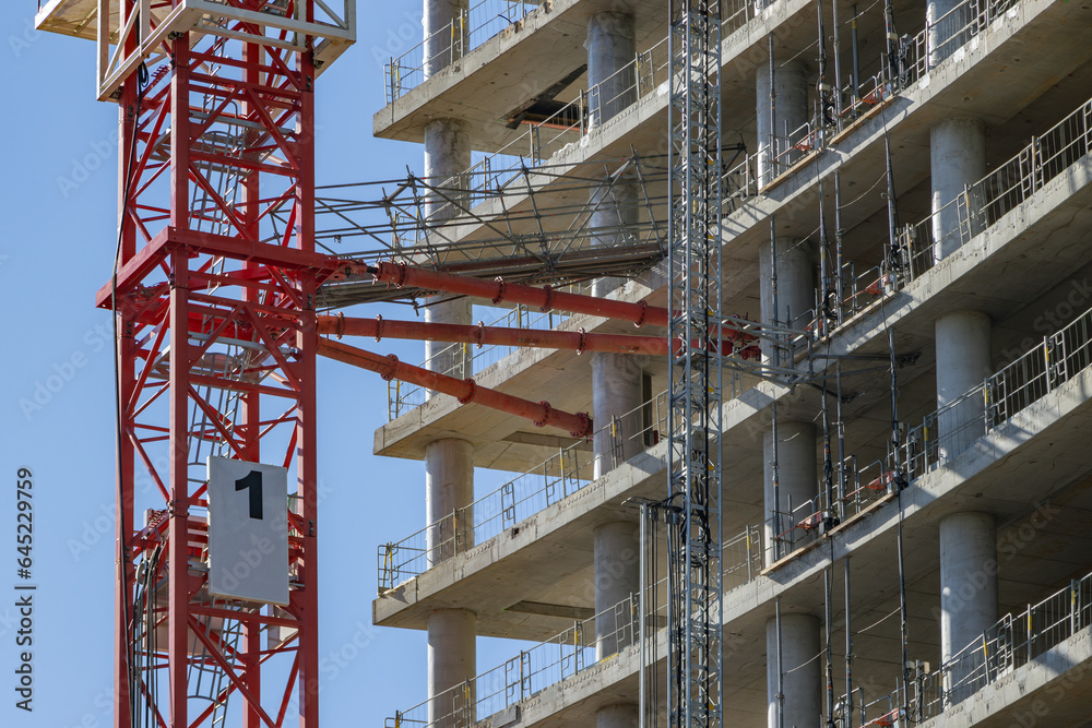 Reinforced-concrete-skeleton-construction Stock Photo | Adobe Stock