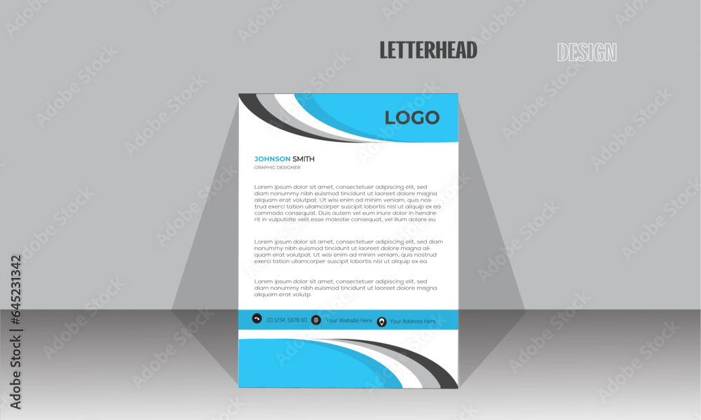 simple letterhead design set .Modern Creative & Clean letterhead design ...