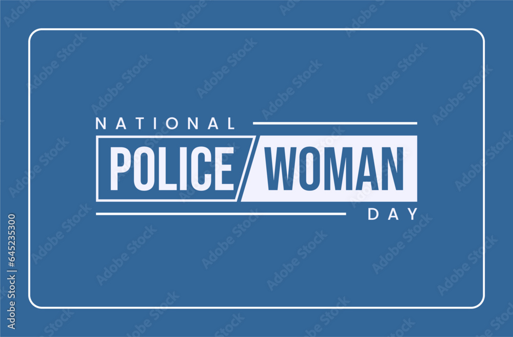 National Police Woman Day Holiday concept. Template for background ...