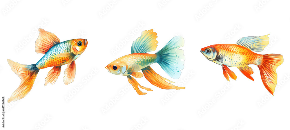 tank platy fish illustration beautiful nature, pet fin, animal ...
