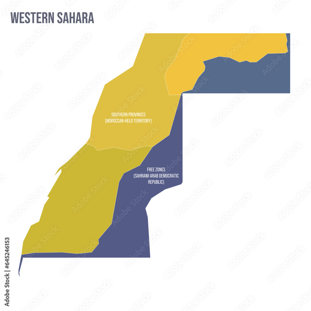 Fototapeta mapa świata dla dzieci Western map of land divided between ...