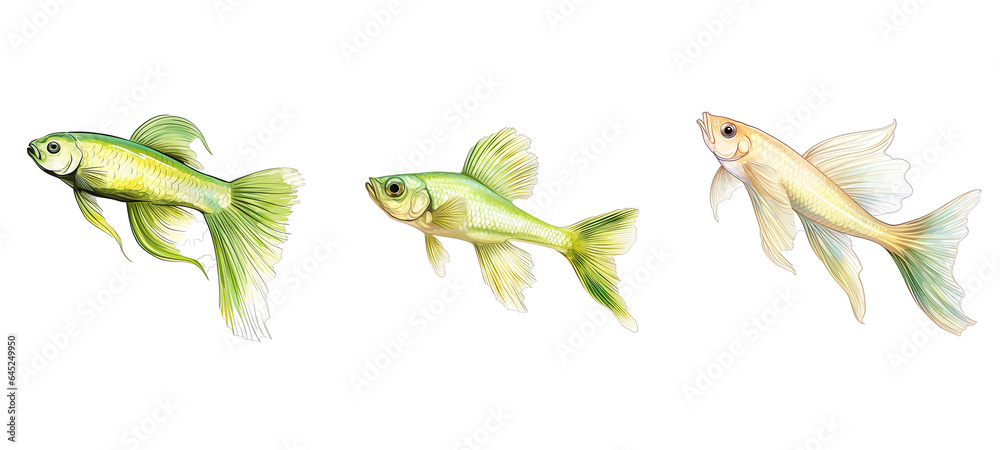 animal siamese algae eater fish illustration pet underwater, swimming ...