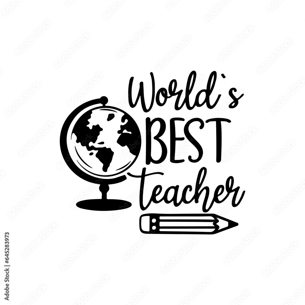 World's best teacher Svg, Png, Teacher life svg, Teach Svg, Teacher svg ...