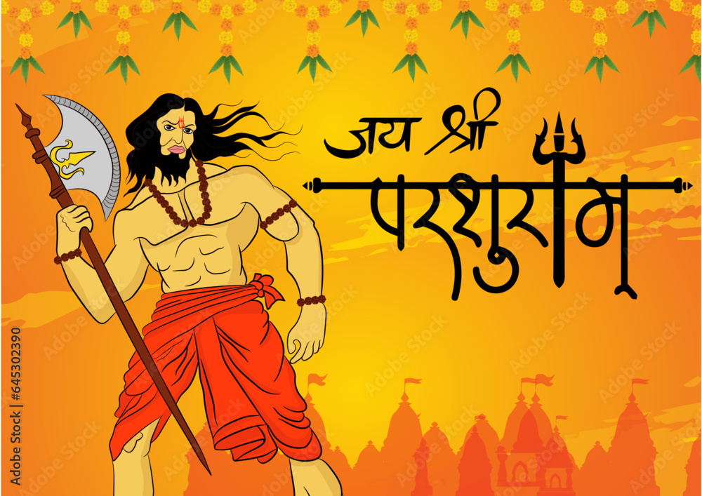Vector poster of Parshuram Jayanti, Hindu festival. parshuram jayanti ...