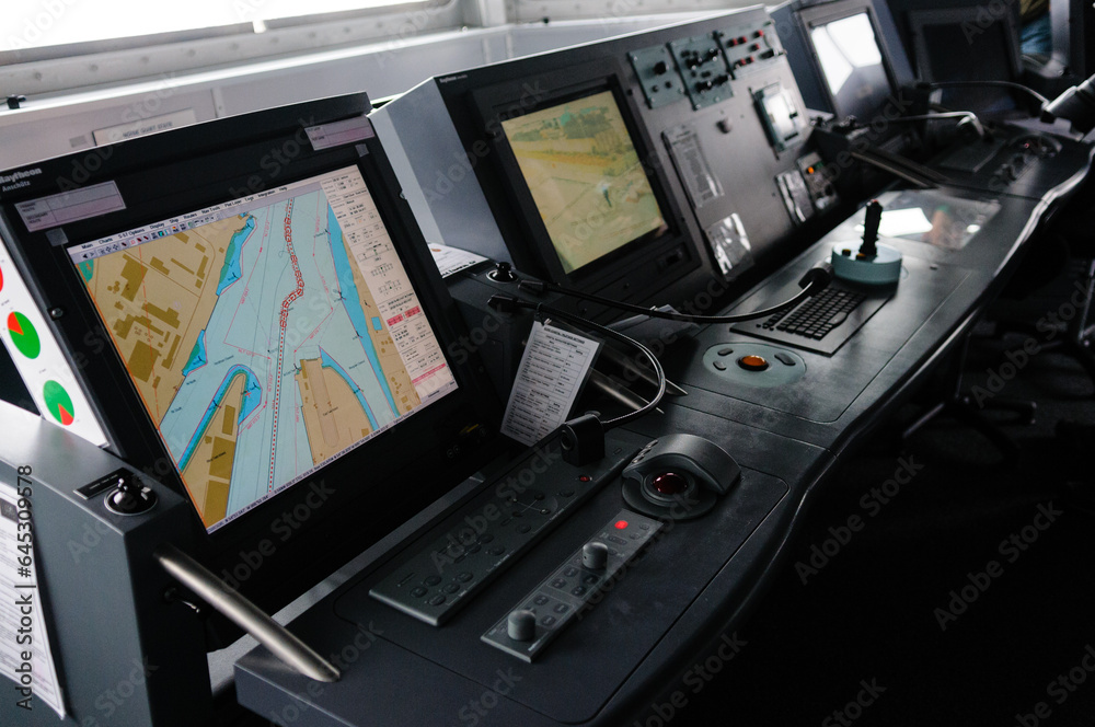 Belfast, Northern Ireland. 16/07/2012 - Navigation screens and ...