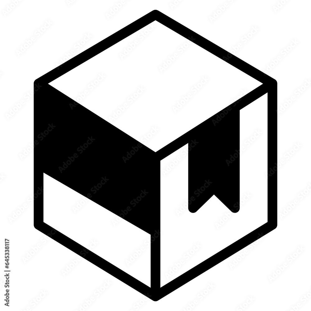 Box line icons. Empty open shipping box or unboxing line art Stock ...