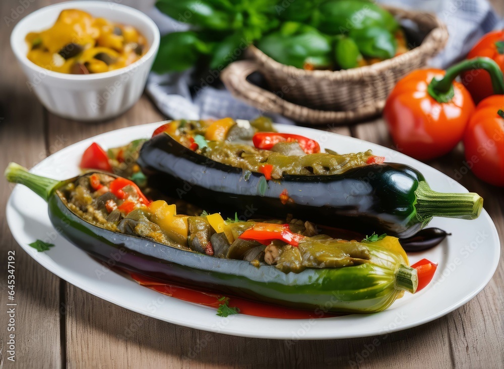 Arabin Food Arabic Cuisine; Egyptian traditional stuffed pigeon or ...