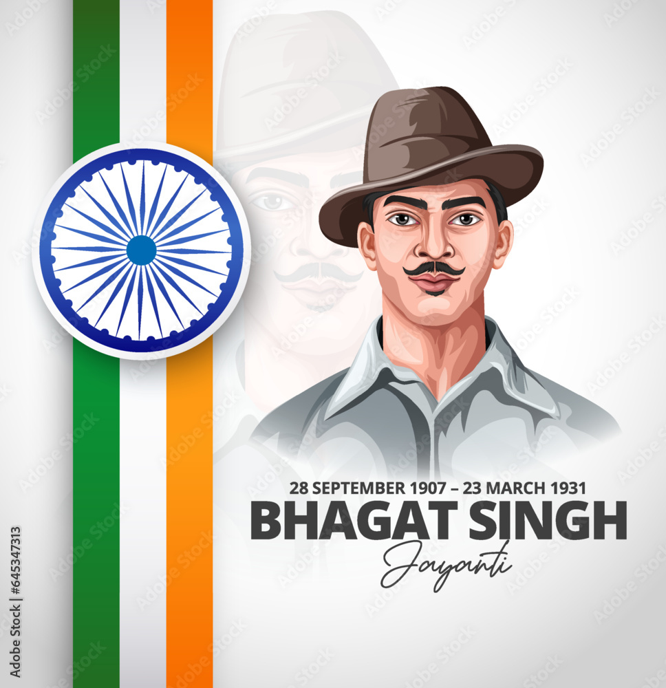 Illustration of Nation Hero and Freedom Fighter Vector. India ...