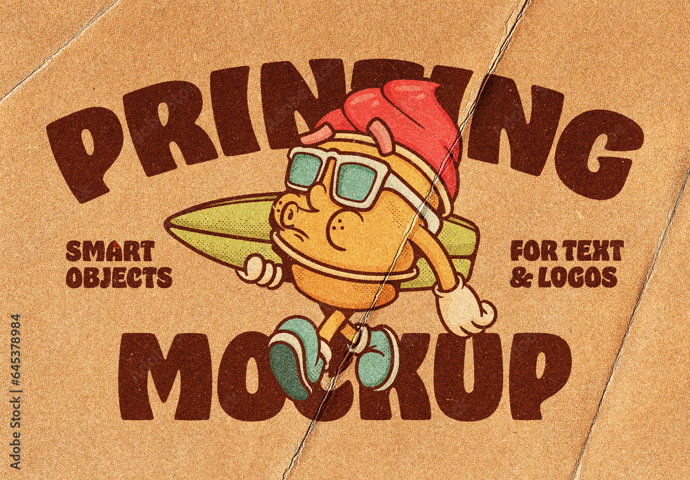 Paper Printing Logo Mockup Stock Template | Adobe Stock