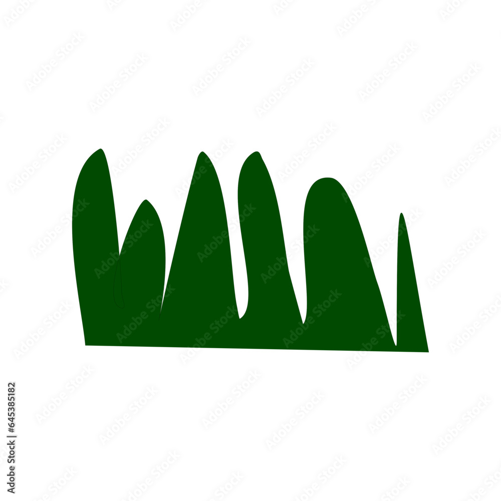 Green grass vector: natural, organic, bio, eco labels and shapes on a ...