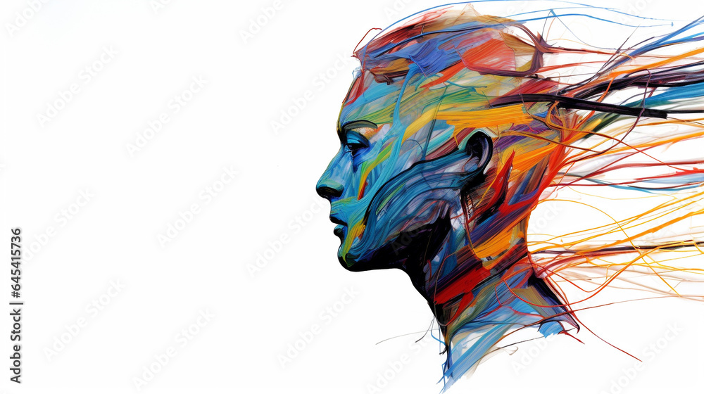 Mental Health Disorder Concept. Weak, Stressed Down Person. Negative ...