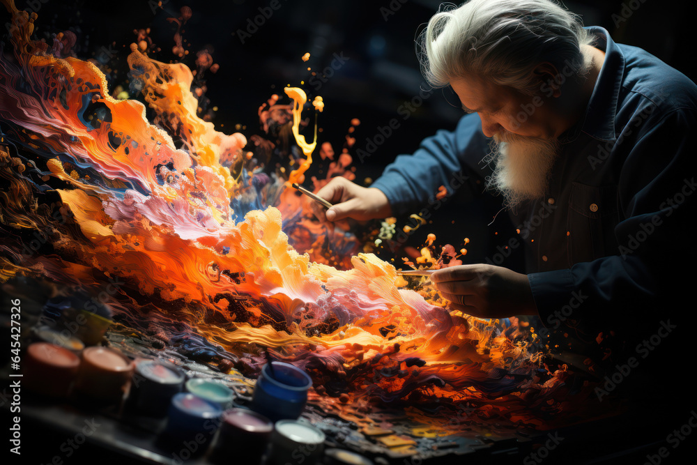 Unfettered Creativity. Artwork created using traditional methods ...