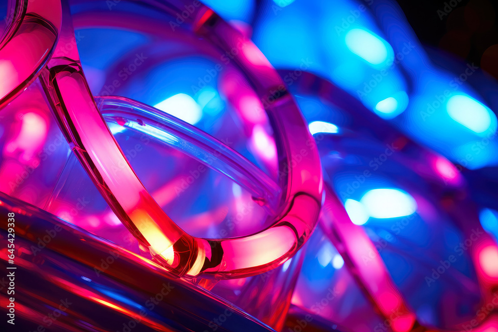 An Electric Nightlife: A Mesmerizing Symphony of Vibrant Neon Lights ...