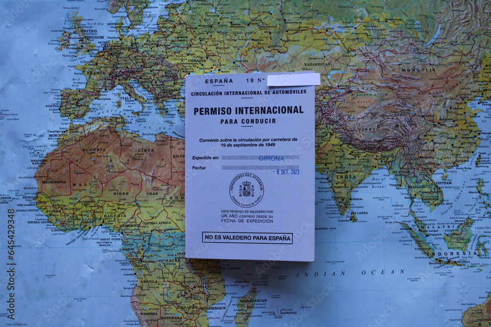 International Spanish Driver's License for travelling and drive around ...