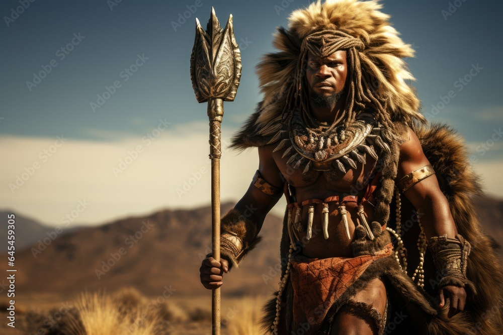 The Dignity and Strength of a Zulu Tribe Member as He Proudly Displays ...