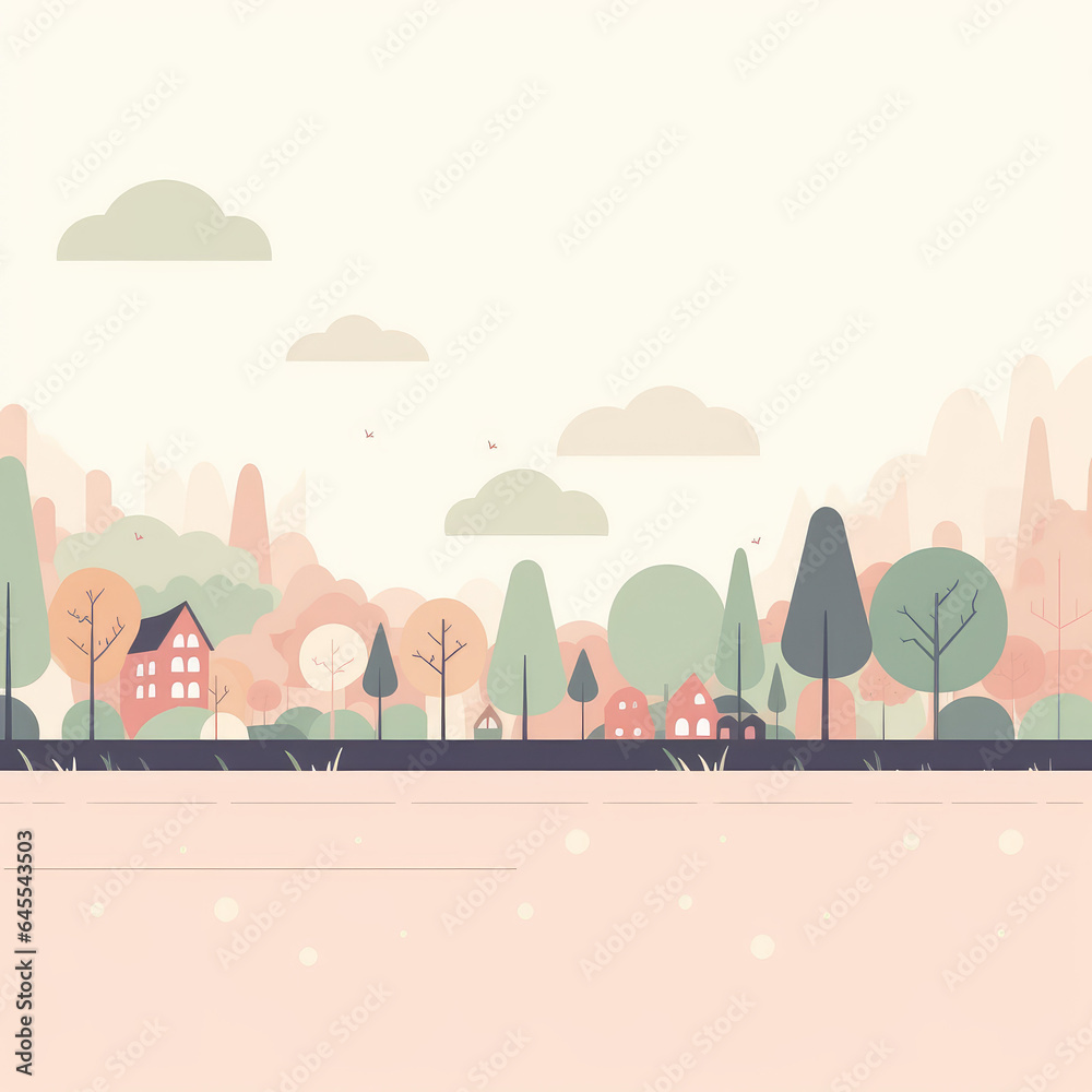 Road header, 2D, simple, flat vector, cute cartoon, illustration ...