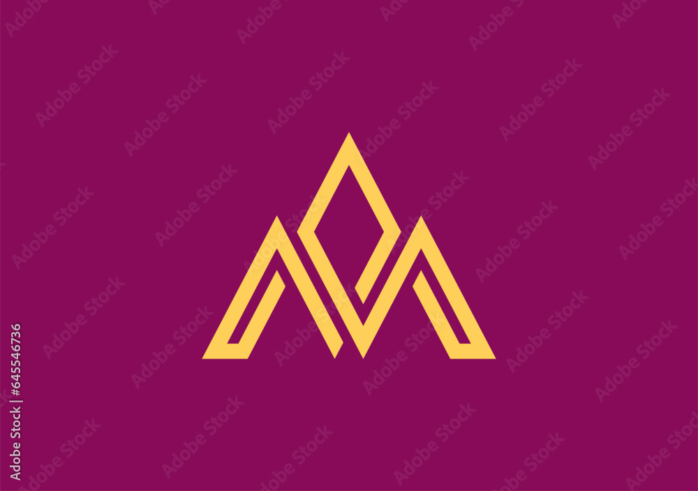 Stylish M logo design thrives on minimalism, elegantly crafting the ...