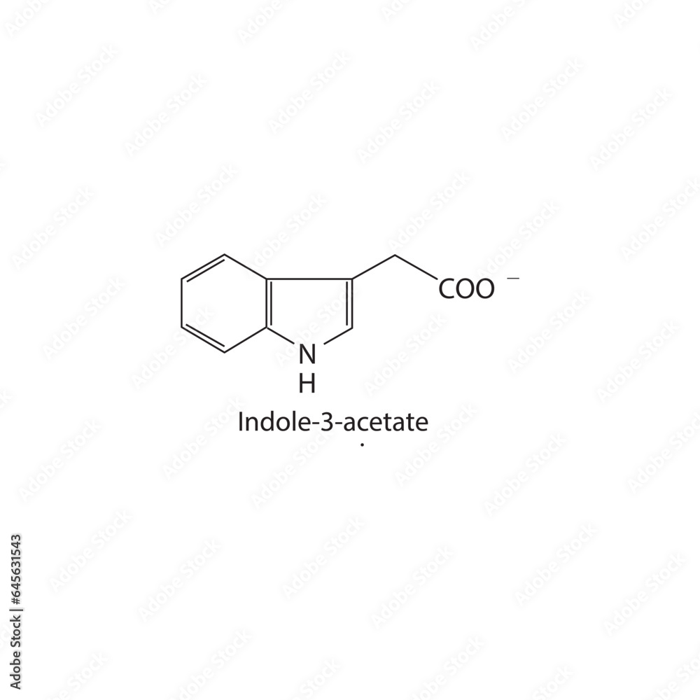 Indole-3-acetate (auxin) Plant Hormone regulating plant growth and ...