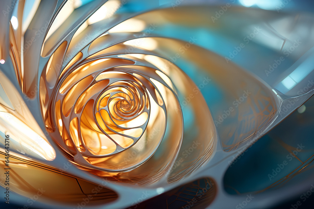 Abstract fractal patterns and shapes. Infinite universe.Mysterious ...