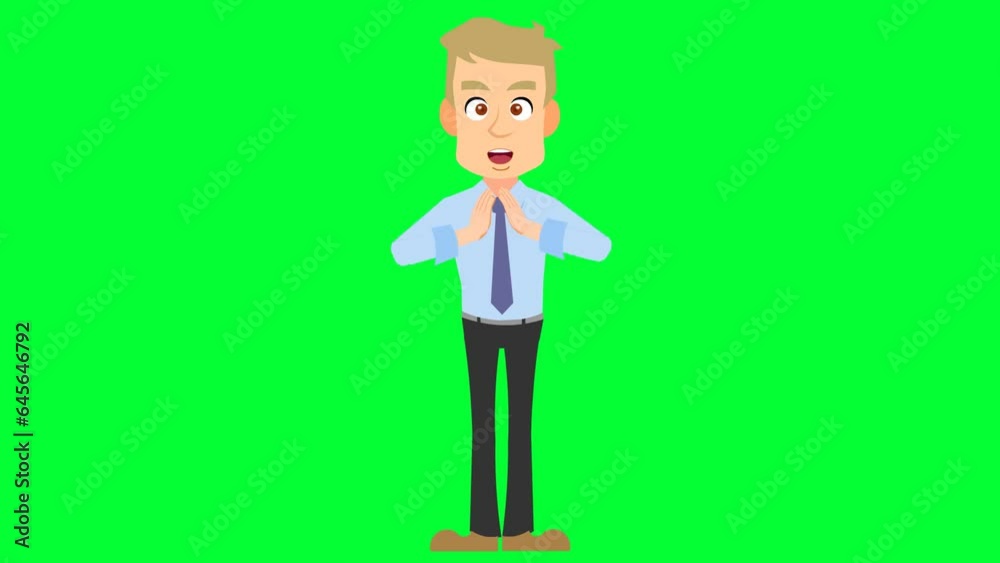 Cartoon boy clapping background and 2d animation, Cartoon character ...