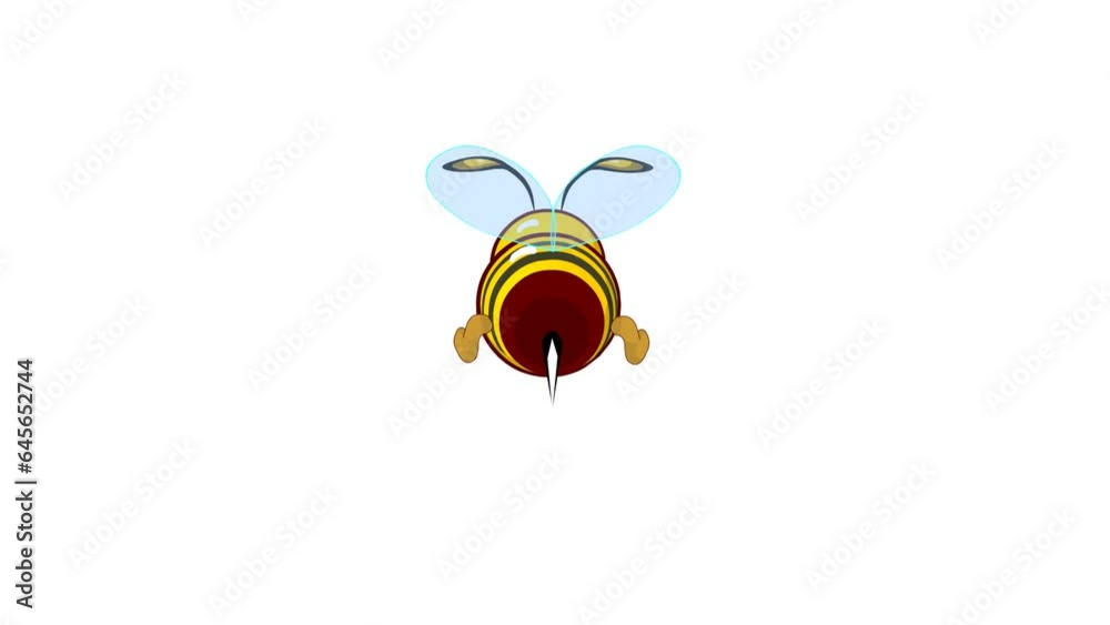 honey bee flying background and 2d animation, green screen, flying bees ...