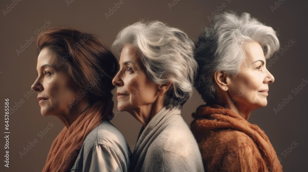 Group of angry senior women, displaying different skin tones ...