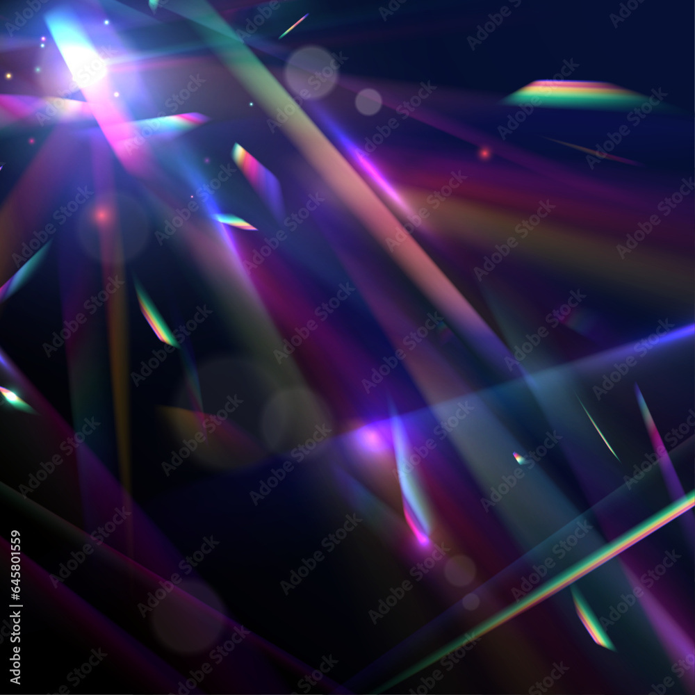 Light effect of rainbow retro film for use over photos as an overlay or ...