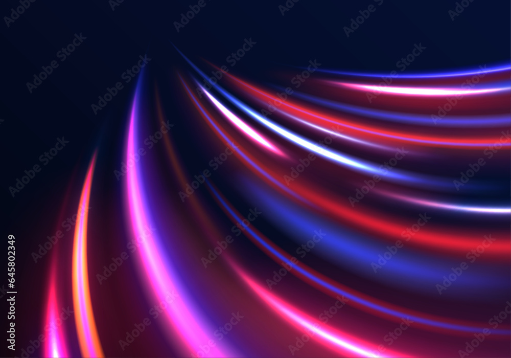 Abstract vector fire circles, sparkling swirls and energy light spiral ...