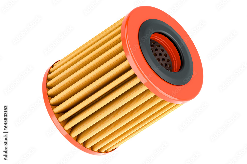 Car oil filter, 3D rendering isolated on transparent background Stock ...