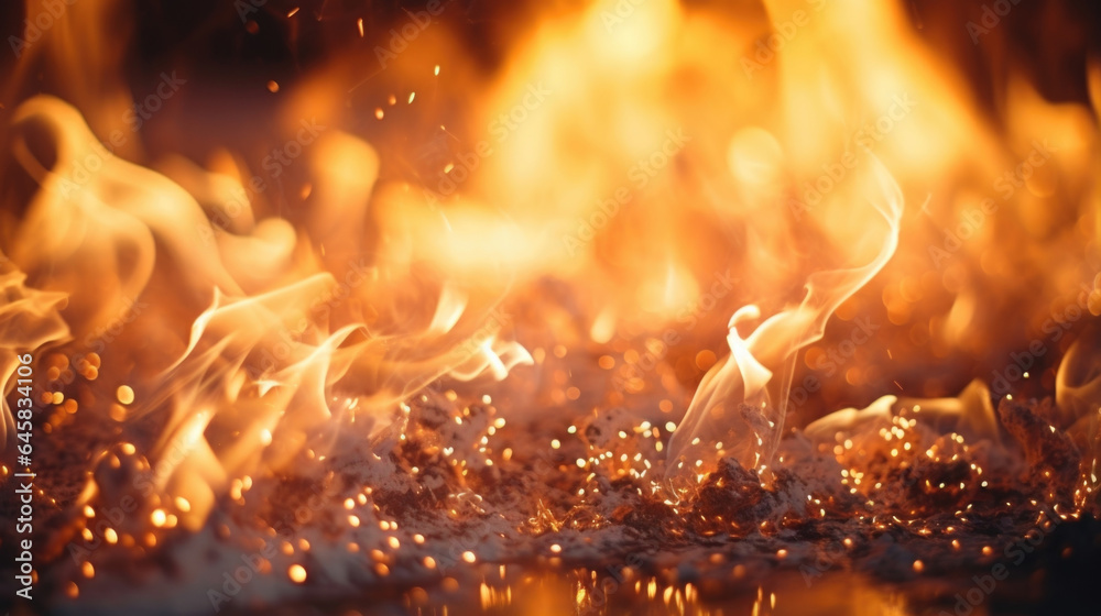 Fire bokeh Witness the primal force of fire transformed into ...