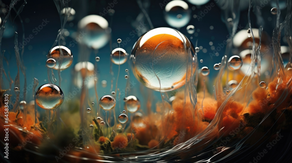 Explore the fascinating world inside a droplet of water as ...