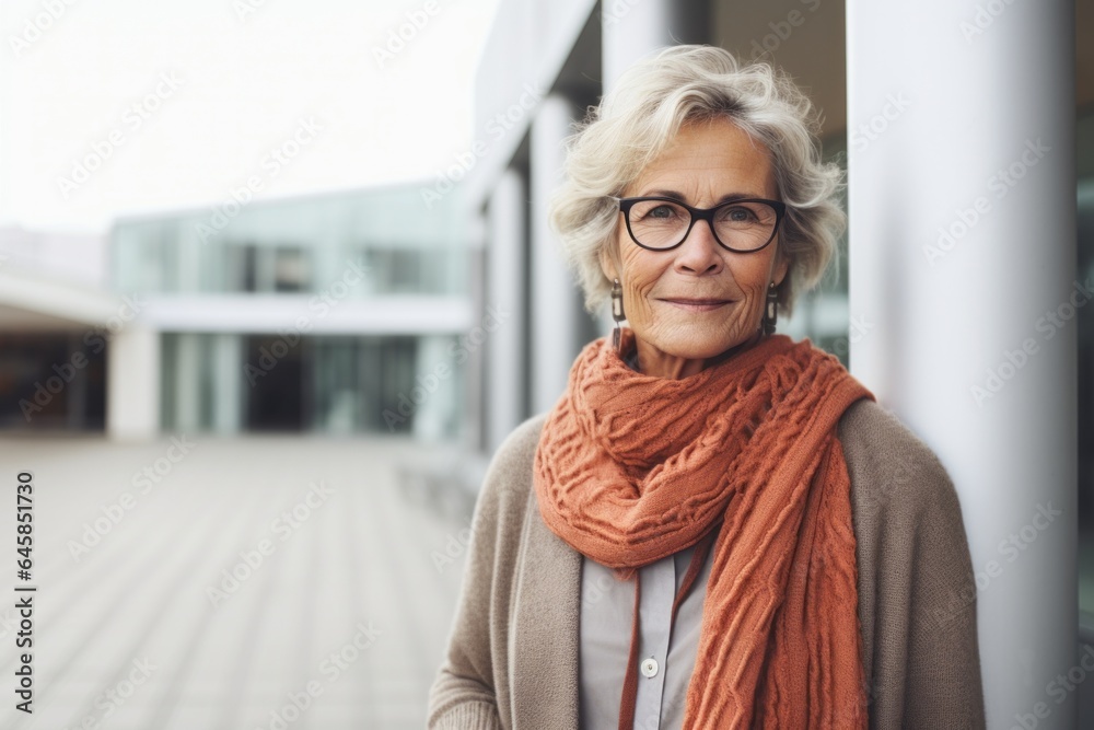 Lifestyle portrait photography of a serious Swedish woman in her 60s ...