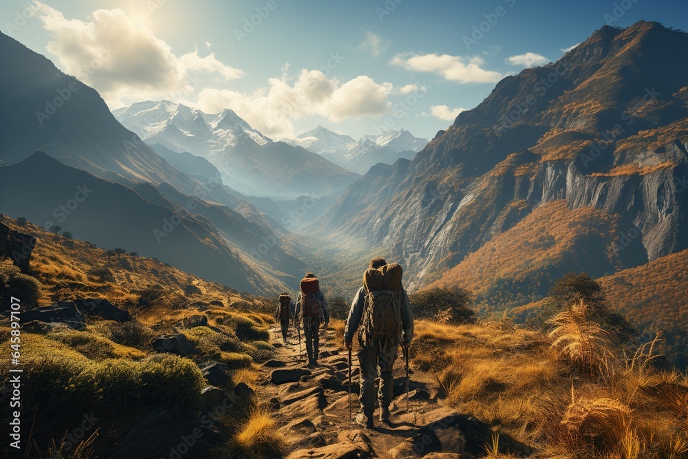 Travelers exploring tourist destinations around the world, capturing ...