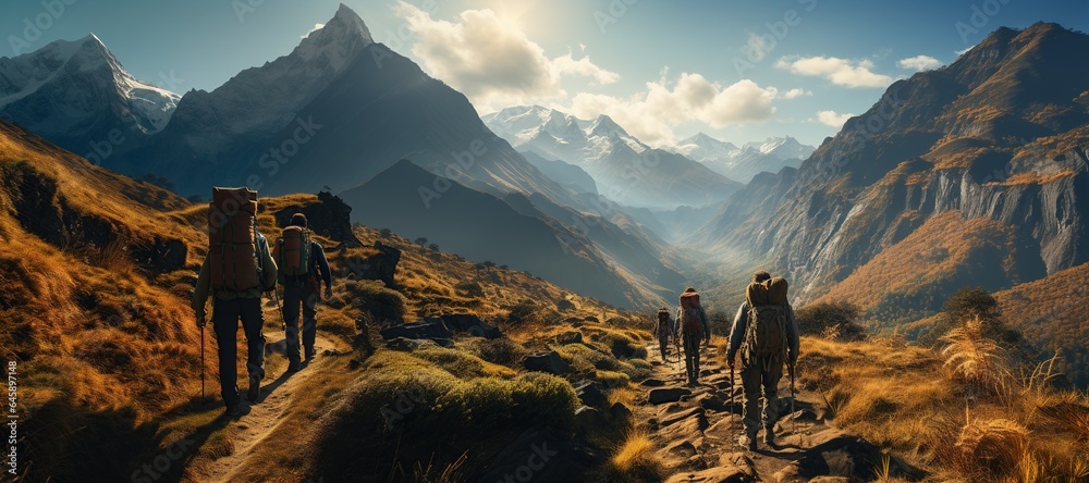 Travelers exploring tourist destinations around the world, capturing ...