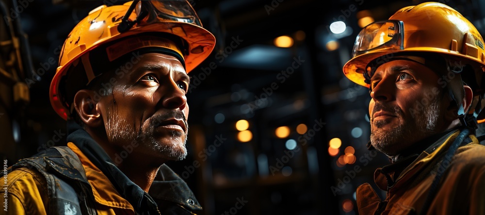 Oil Rig Worker: An oil rig worker operates heavy machinery on a remote ...