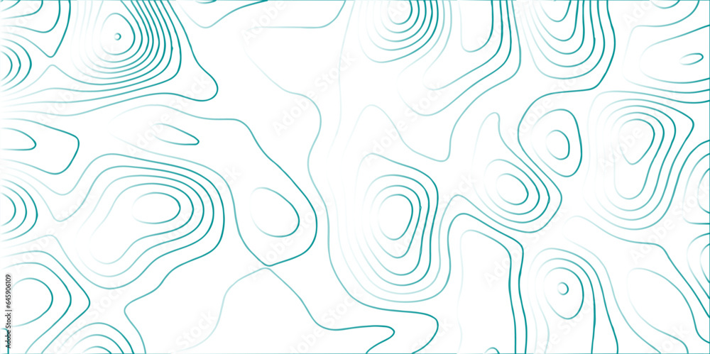 Abstract white background with green gradient Topographic line map ...