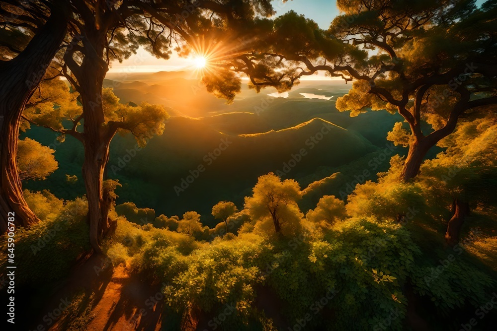 **the top view of the sunrise on the best landscape image behind the ...