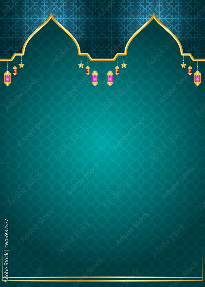 Ramadan or ramadhan kareem with masjid mosque islamic lantern ...