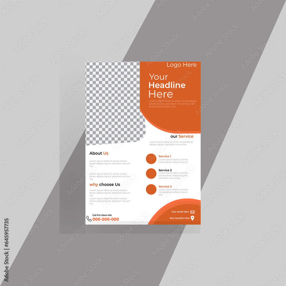 Modern flayer design, professional, presentation flayer template ...