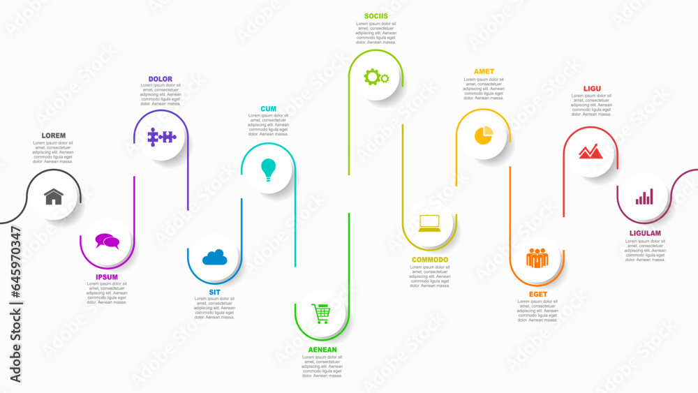 Infographic design template with place for your data. Vector ...