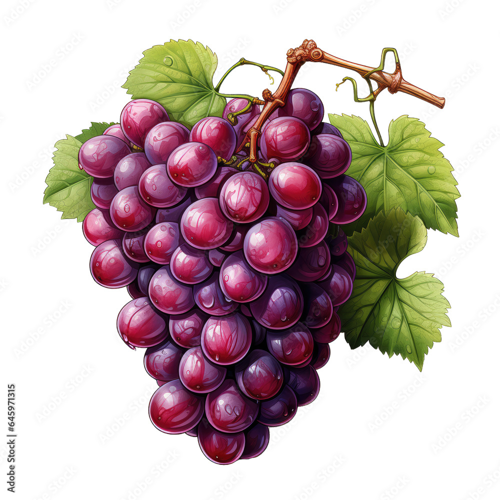 Purple red black grapes . Clipart PNG image . Transparent background ...