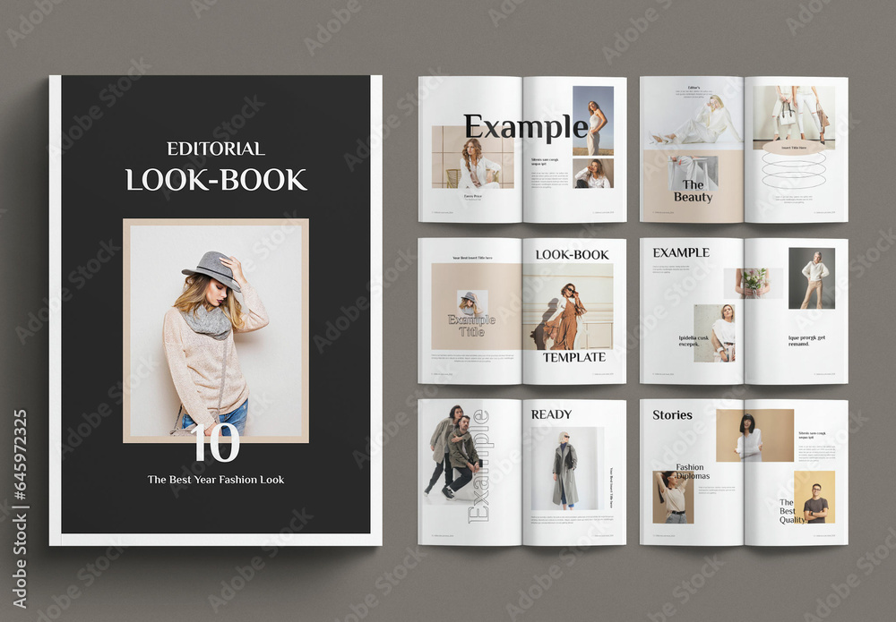 Editorial Lookbook Template Stock Template | Adobe Stock