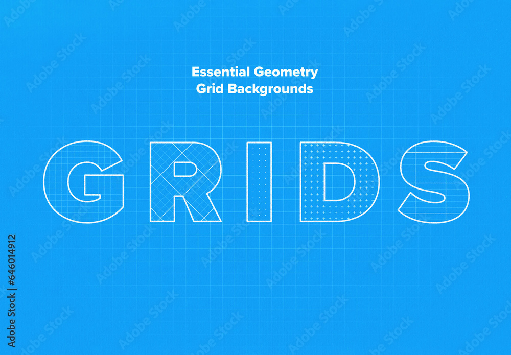 Essential Geometry Grid Backgrounds with Generative AI in Preview Stock ...