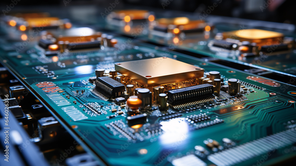 Deep within a chip fabrication plant, we behold a magnified glimpse of ...