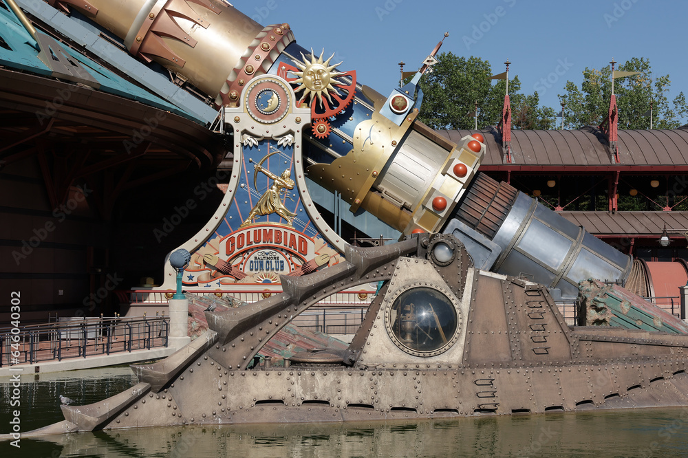 Parc à thème Disneyland Paris et Walt Disney Studios Stock Photo ...